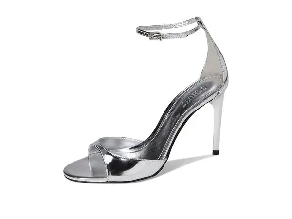 Schutz Scarlett Stiletto Sandals - Silver