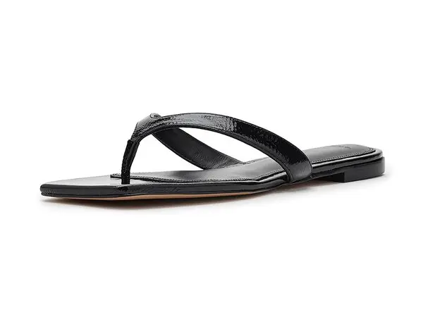 Vince San Juan Thong Ii Flat Sandals - Black