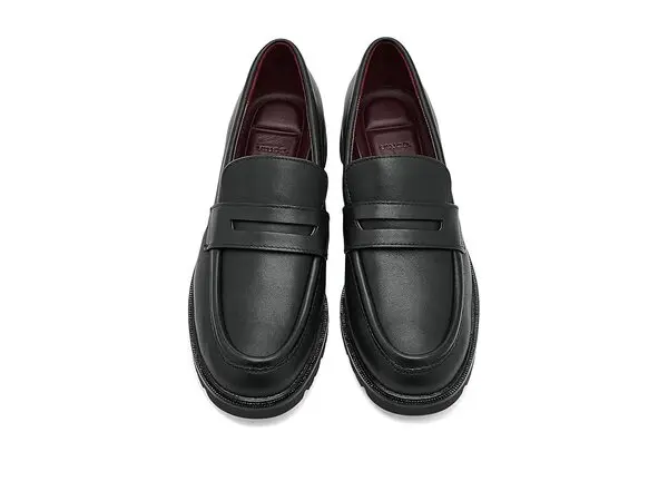 Vince Siena Lug Dress Flat Shoes - Black