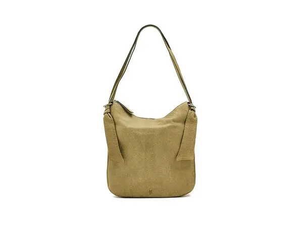 THE FRYE COMPANY Nora Leather Backpack Hobo Shoulder Bag - Green