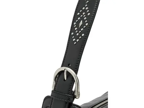 THE FRYE COMPANY Carla Studded Shoulder Handbag - Black