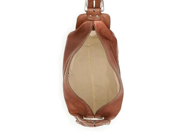 THE FRYE COMPANY Carla Studded Hobo Shoulder Handbag - Tan