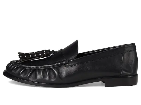 Schutz Tilly Leather Loafer With Tassel Detail