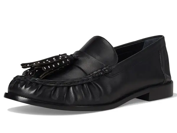Schutz Tilly Leather Loafer With Tassel Detail