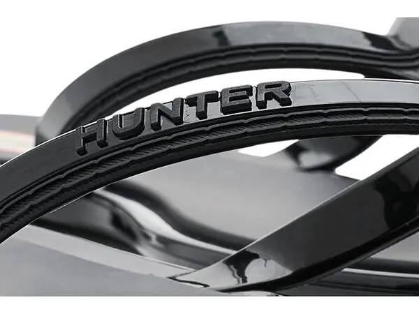 Hunter Marin Flat Square Toe Thong Sandals - Black