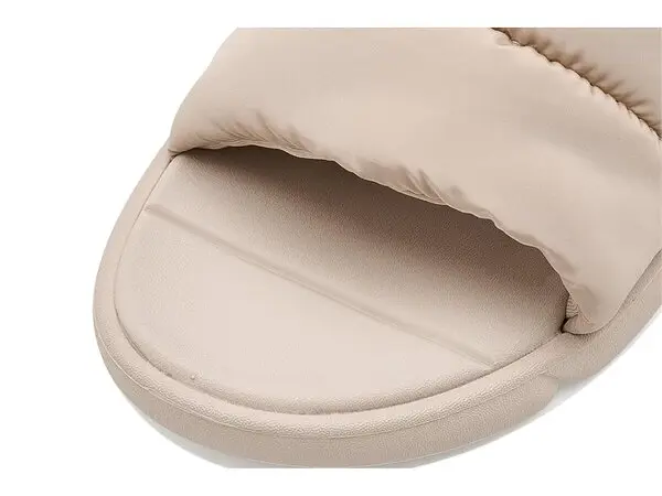 Hunter Quilted Slide Sandals - Neutral