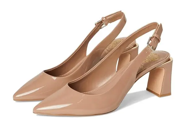 Vince Camuto Hamden Buckle Slingback Pump - Taupe