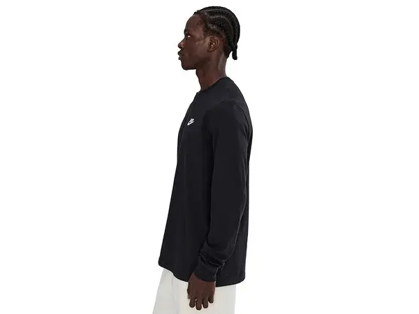 Nike Nsw Tee Long Sleeve Embroidered Futura T Shirt /white - Black
