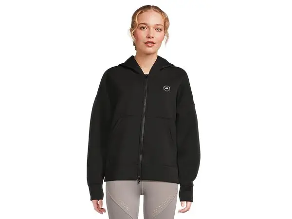 Adidas By Stella McCartney Full-zip Scuba Hoodie - Black