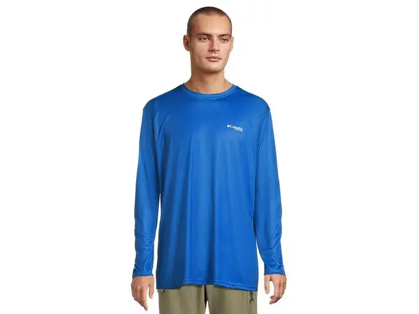 Columbia Terminal Tackle Long Sleeve Performance Shirt - Blue