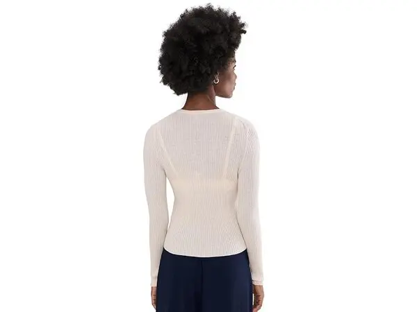 Vince Ribbed Cardigan Sweater