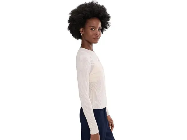Vince Ribbed Cardigan Sweater