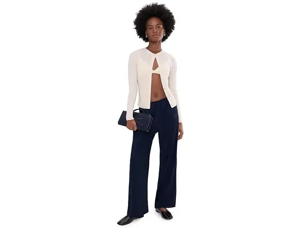 Vince Ribbed Cardigan Sweater