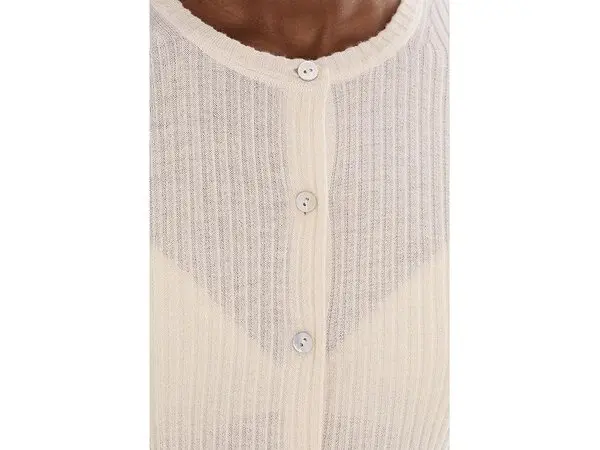 Vince Ribbed Cardigan Sweater