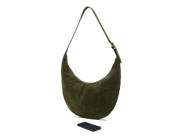 Madewell Suede Curve Shoulder Bag