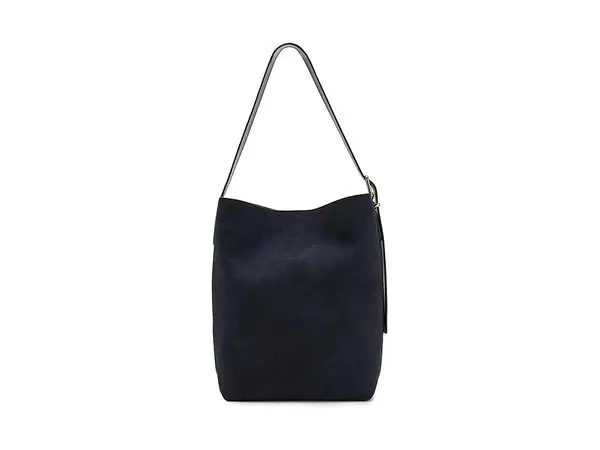 Madewell Essential Bucket Tote In Suede - Multi