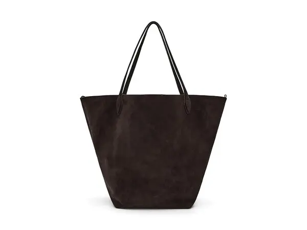 Madewell Oversized Suede Shopper Tote With Magnetic Closure - Brown