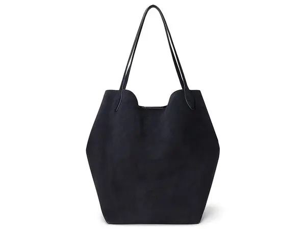 Madewell Oversized Soft Grain Shopper Shoulder Bag In Suede - Multi