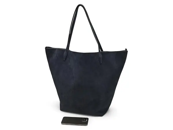 Madewell Oversized Soft Grain Shopper Shoulder Bag In Suede - Multi