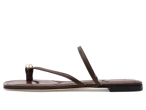 Vince Polli Strappy Sandals With Jewelry-inspired Toe Ring - Brown
