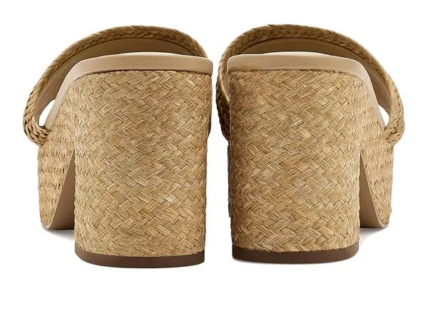 Vince Clarita Raffia Platform Wedge Sandals - Brown