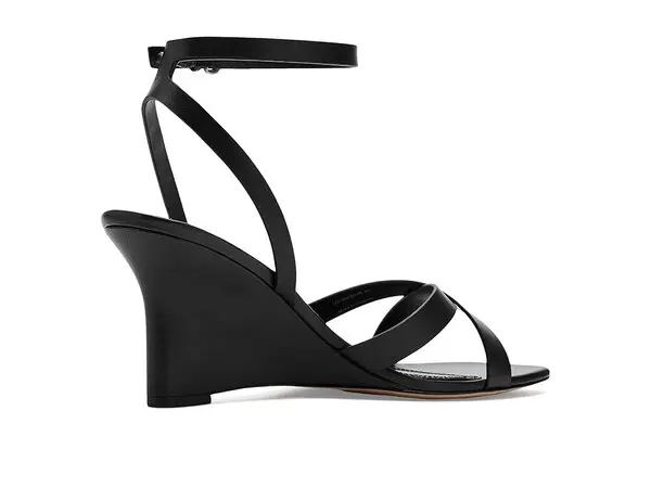 Vince Parma Strappy Wedge Sandals - Black