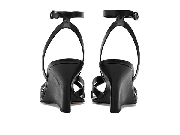 Vince Parma Strappy Wedge Sandals - Black