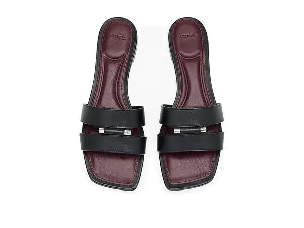 Vince Piper Slide Sandals - Black