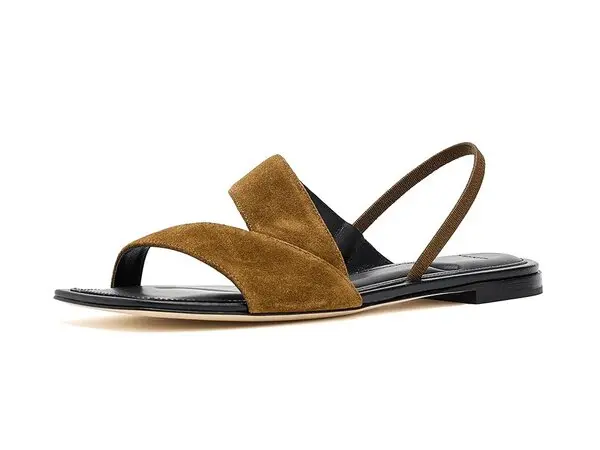 Vince Parker Suede Slingback Sandals - Tan