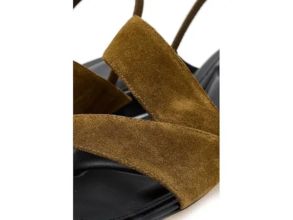 Vince Parker Slingback Sandals With Suede Straps - Tan