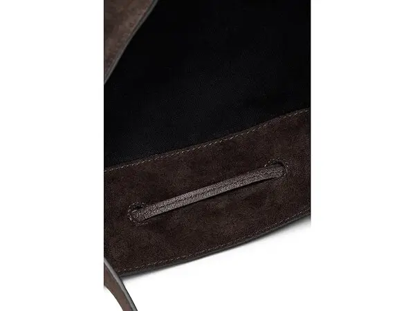 Madewell Suede Drawstring Shoulder Bag With Eyelet Detail