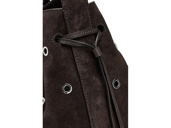 Madewell Suede Drawstring Shoulder Bag With Eyelet Detail