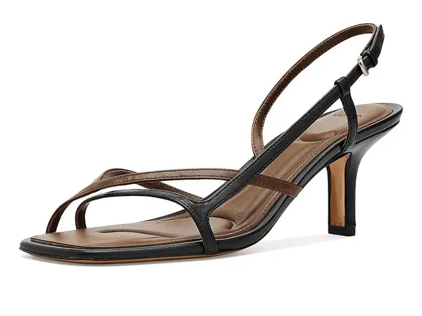 Vince Lilian Slingback Sandals With Stiletto Heel - Brown