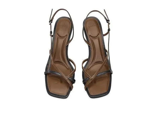 Vince Lilian Slingback Sandals With Stiletto Heel - Brown