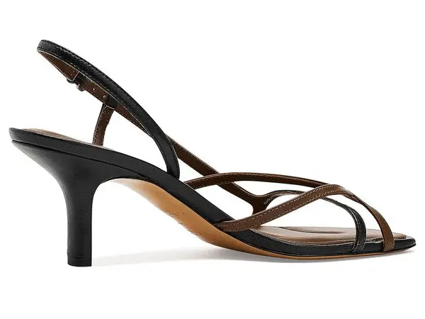 Vince Lilian Slingback Sandals With Stiletto Heel - Brown