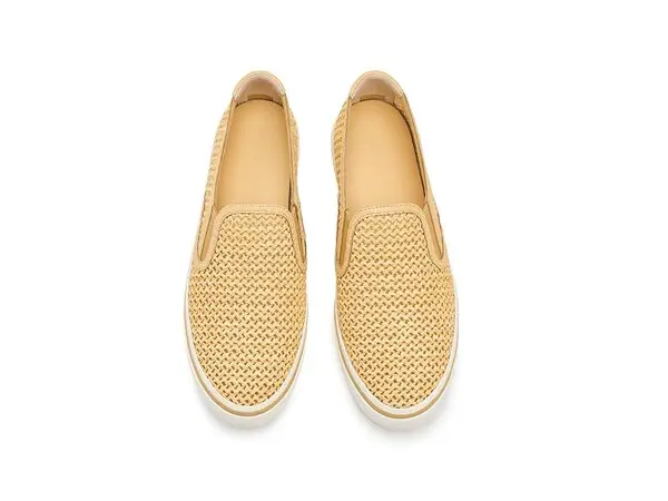 Vince Blair Slip-on Raffia Sneakers