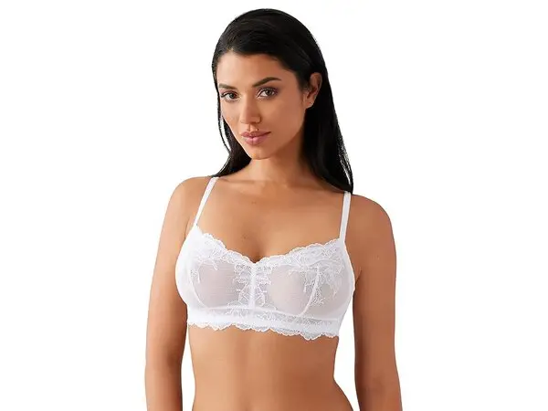 Wacoal Vivid Attraction Bralette Bra Woodrose - White