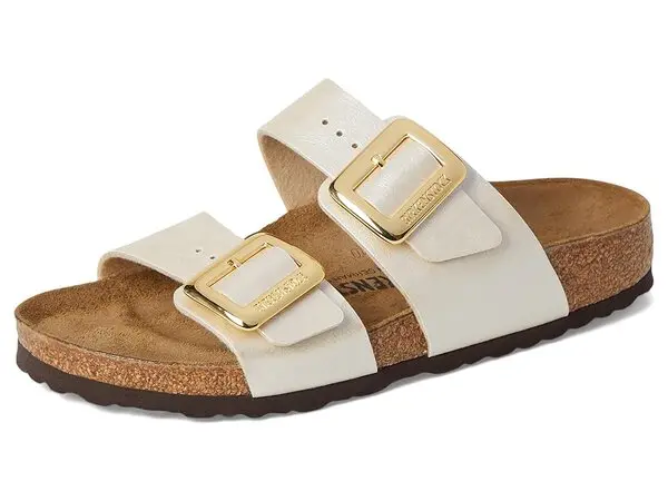 BIRKENSTOCK Sydney Luxe Buckle Sandals - Bone