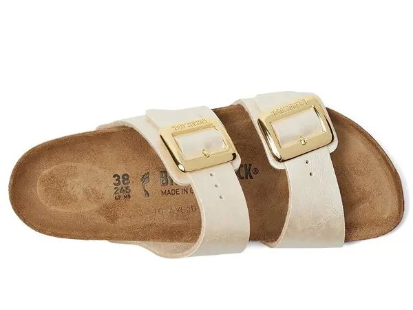 BIRKENSTOCK Sydney Luxe Buckle Sandals - Bone