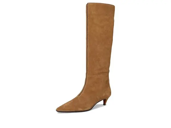Madewell The Emilie Tall Boot In Suede - Tan