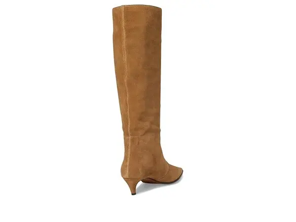 Madewell The Emilie Tall Boot In Suede - Tan