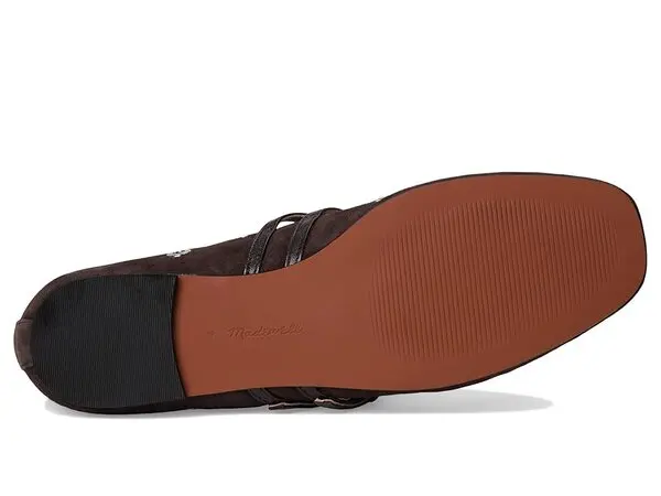 Madewell Greta Double-strap Eyelet Ballet Flats - Brown
