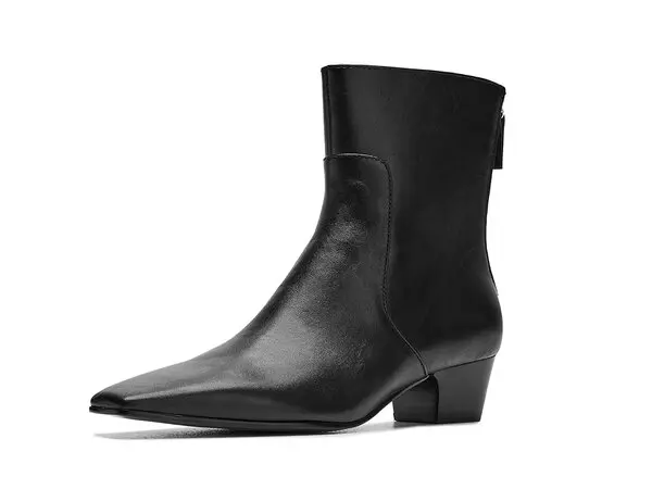 Madewell The Lexie Ankle Boot In Leather - Black