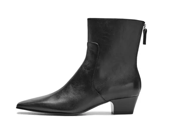 Madewell The Lexie Ankle Boot In Leather - Black