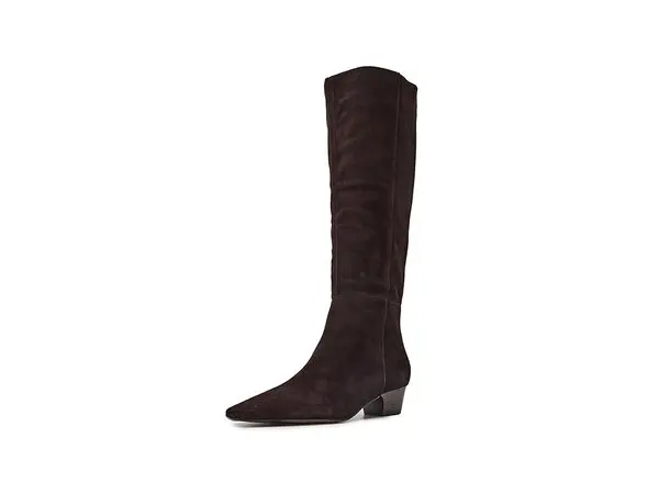 Madewell The Lexie Tall Boot In Suede - Brown