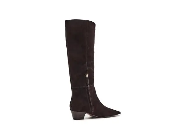 Madewell The Lexie Tall Boot In Suede - Brown