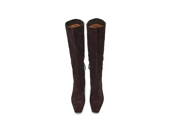 Madewell The Lexie Tall Boot In Suede - Brown