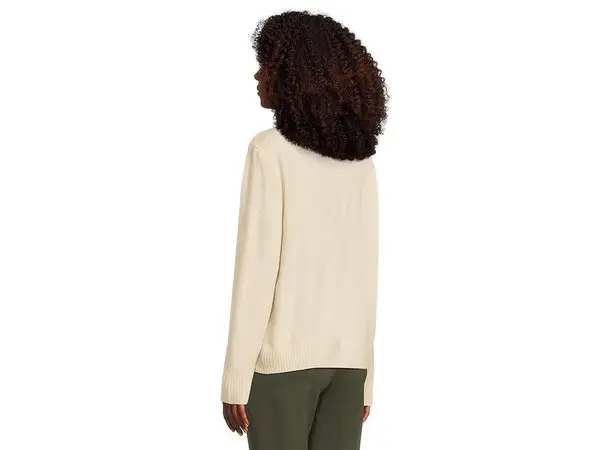Vince Camuto Rose Crew Neck Pullover - Bone
