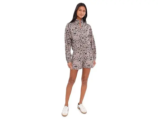 PUMA Essentials Graphics Animal Print Relaxed Woven Half-zip Jacket