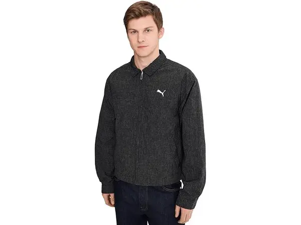 PUMA Wardrobe Essentials Woven Zip-up Jacket - Black